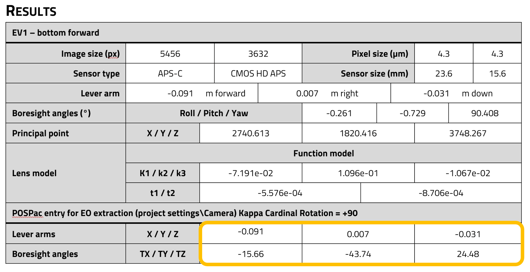 How can I export an Exterior Orientation file?