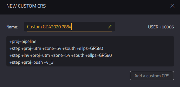 How can I export point clouds in correct position, in GDA2020